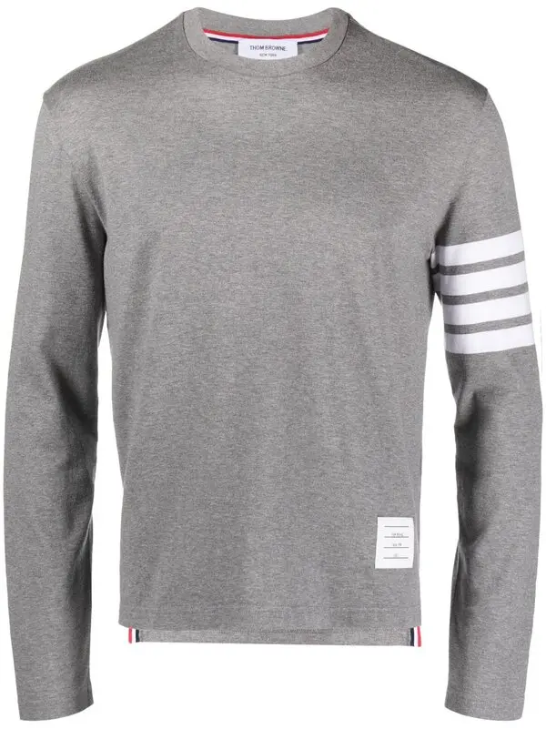 Thom Browne 4-bar Stripe 2003-print T-shirt - Grey