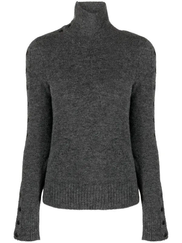 Isabel Marant Malo Convertible Knitted Jumper - Grey