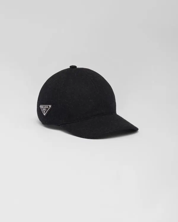Prada Loden Baseball Cap - Anthracite Gray