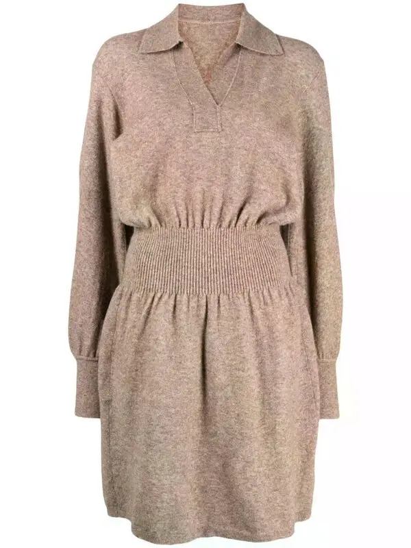 JNBY Ribbed-detail Knitted Midi Dress
