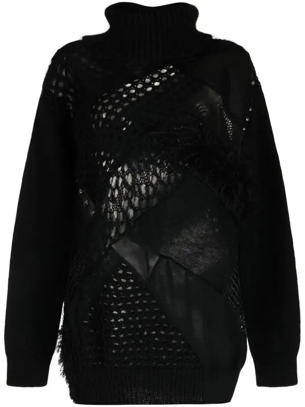 Junya Watanabe Panelled Roll-neck Jumper