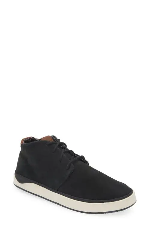 Olukai Papakū 'ili Waterproof Chukka Boot - Black/black