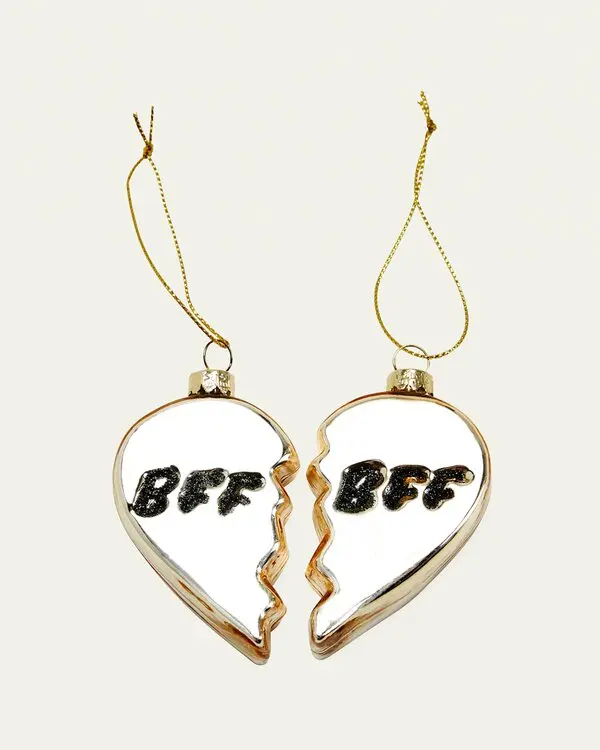 CODY FOSTER & CO Bff Heart Ornament