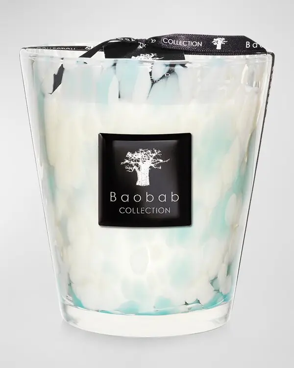 BAOBAB COLLECTION Max 16 Sapphire Pearls Scented Candle - Blue/wht