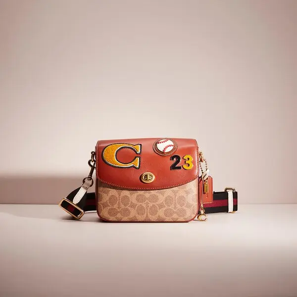 Coach Upcrafted Cassie Crossbody In Signature Canvas - Brass/tan/rust ...