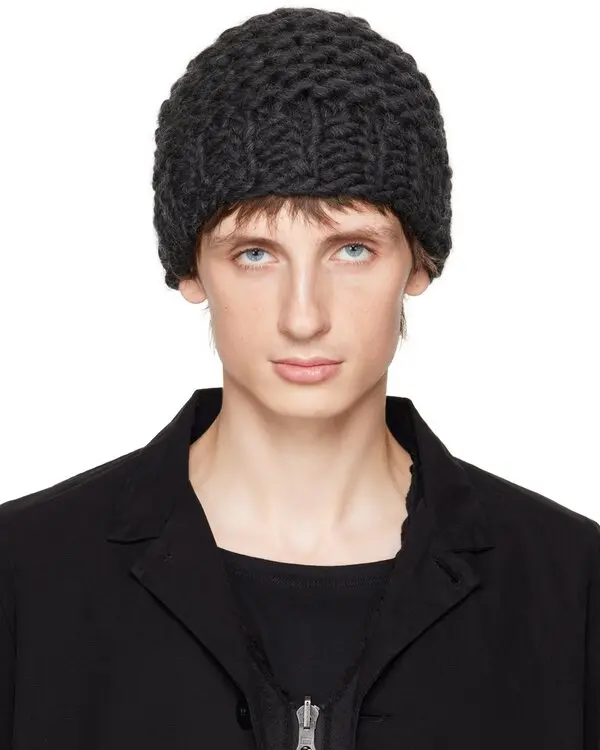 Buy TOOGOOD Gray 'the Mountaineer' Beanie - Charcoal At 34% Off