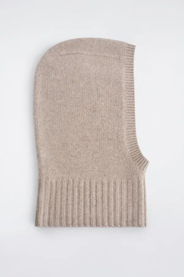 Cos Cashmere Balaclava - Beige