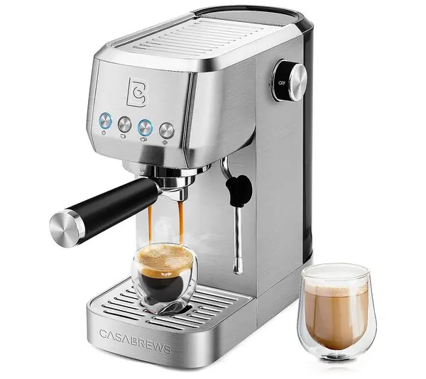 CASABREWS 20 Bar Espresso Machine With 49 Oz Wa Ter Tank