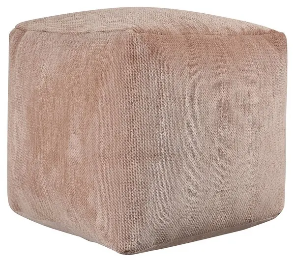 OX BAY TRADING CO. Ox Bay Transitional Solid Chenille Indoor Ottom An Pouf
