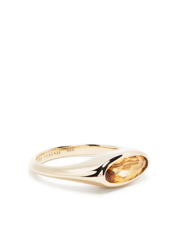 BY PARIAH 14k Citrine Orbit Ring
