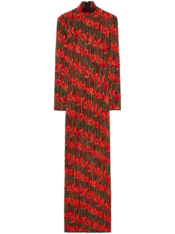 Emilio Pucci Floral Print Maxi Dress