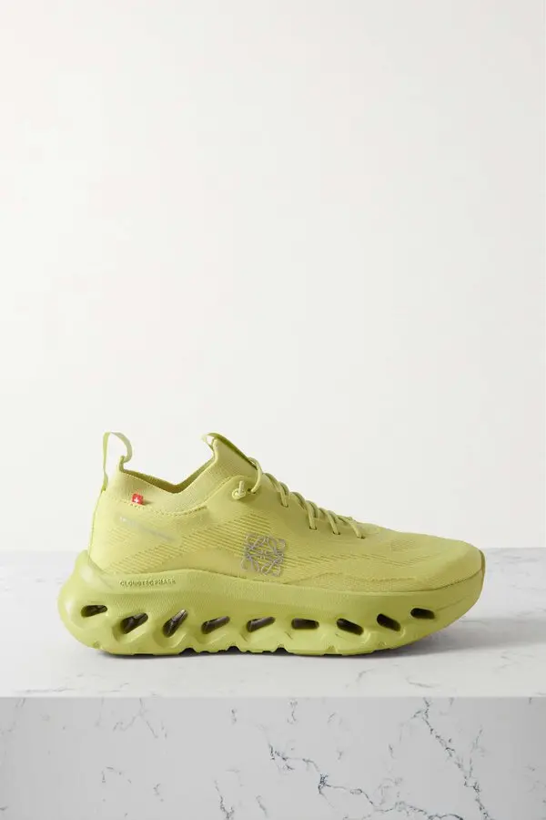 Loewe On Cloudtilt Stretch Recycled-knit Sneakers - Lime Green ...