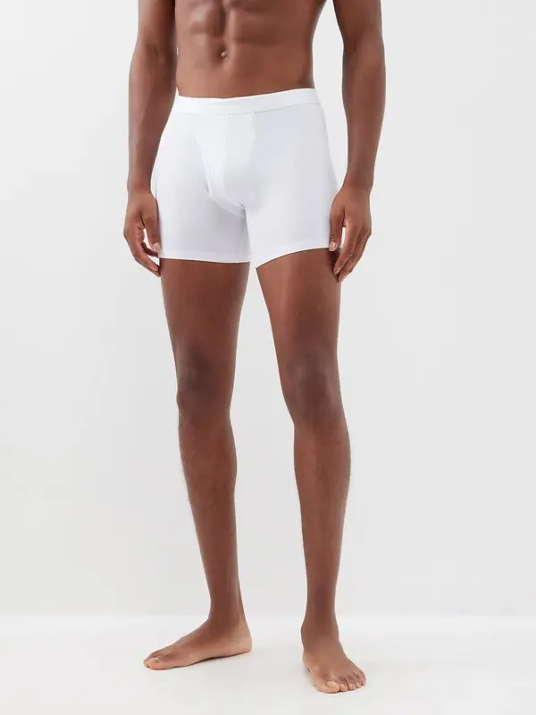 Derek Rose Alex Modal-blend Boxer Briefs - White | Editorialist