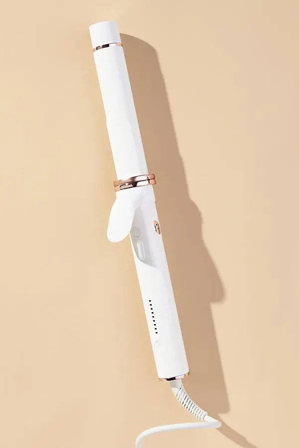 T3 Curlwrap 1.25" Automatic Rotatg Curlg Iron With Long Barrel - White