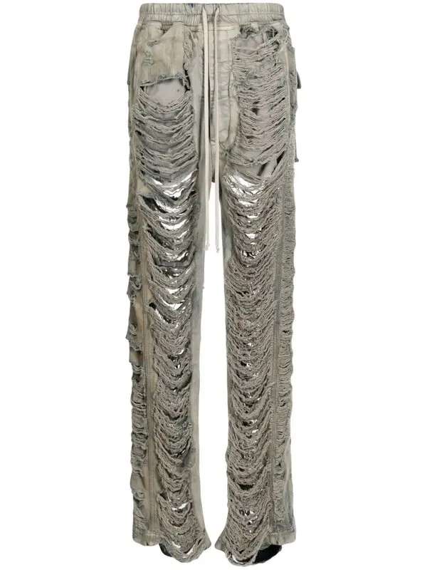 Rick Owens Distressed Wide-leg Trousers