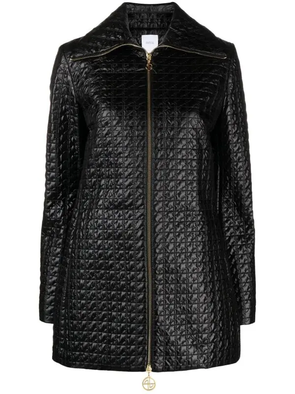 Patou Quilted Zip-front Jacket - Black