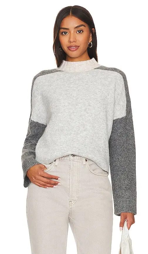 Central Park West Bobbie Colorblock Turtleneck