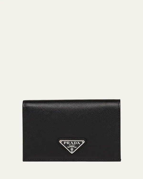 Prada Small Saffiano Leather Wallet - Nero