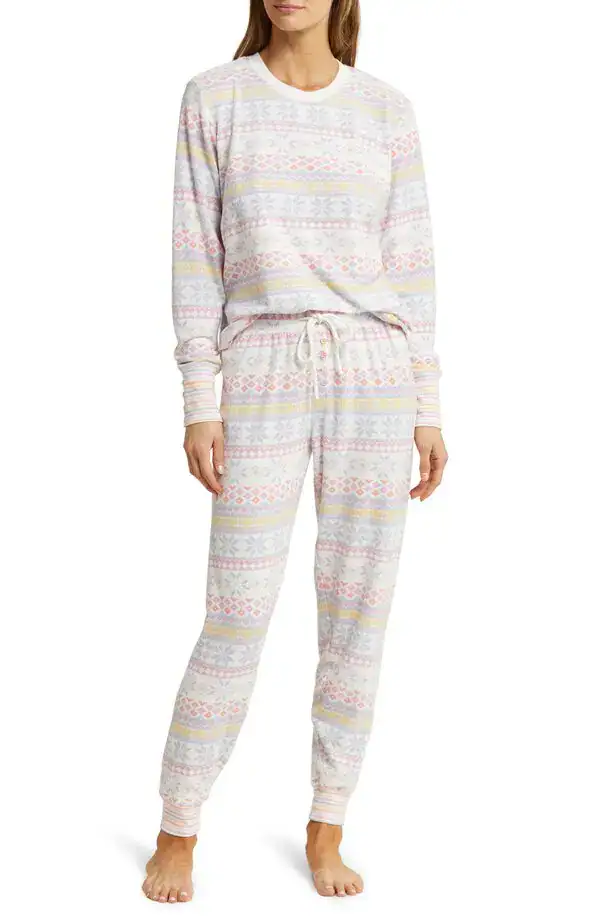Pj Salvage Northern Nights Pajamas In Ivory 55% Off Editorialist