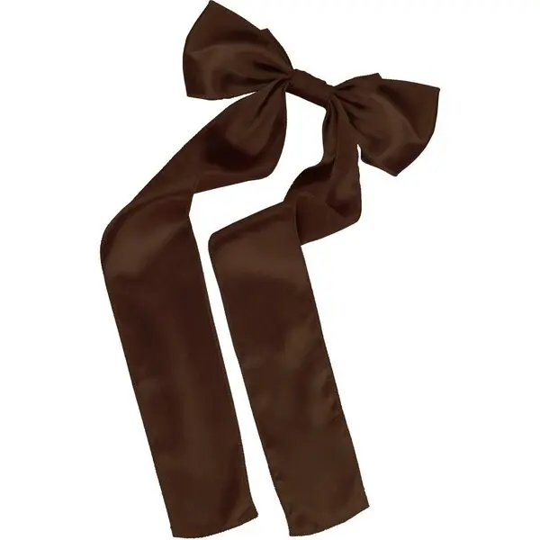 L. Erickson Long Tail Bow Silk Barrette