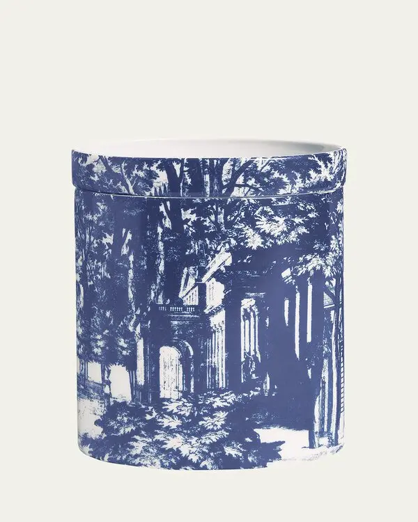 FORNASETTI Scented Candle Large Blue & White/ Giardino Settecentesco