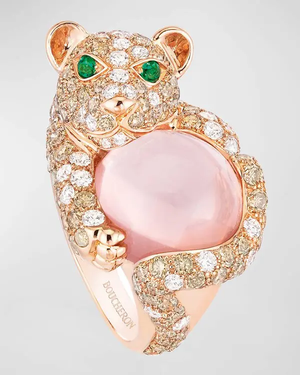 Boucheron 18k Diamond Lion Cub Ring - One-color | Editorialist