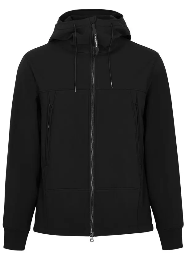 C.P. Company Shell-R Goggle Hooded Jacket - Black | Editorialist