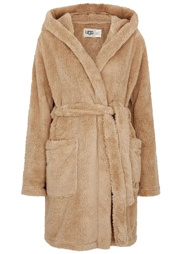 UGG Aarti Faux Fur Robe Beige Editorialist