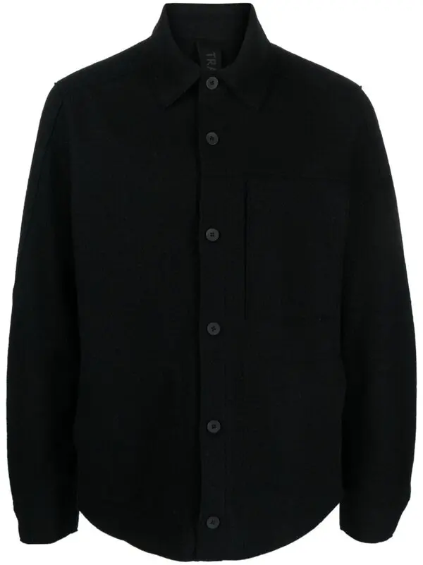Transit Felted Virgin Wool Shirt - Black