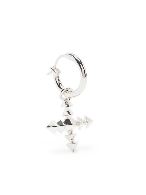 NORTHSKULL Cross-pendant Huggie Earring