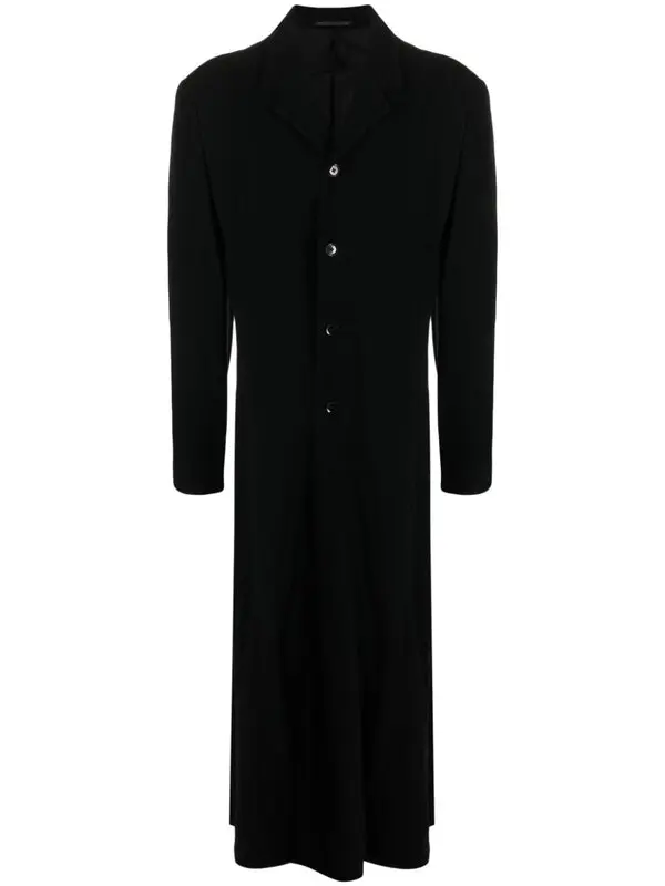 Yohji Yamamoto Notched-lapel Single-breasted Coat