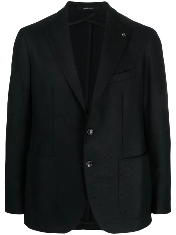 Tagliatore Single-breasted Appliqué-detail Blazer