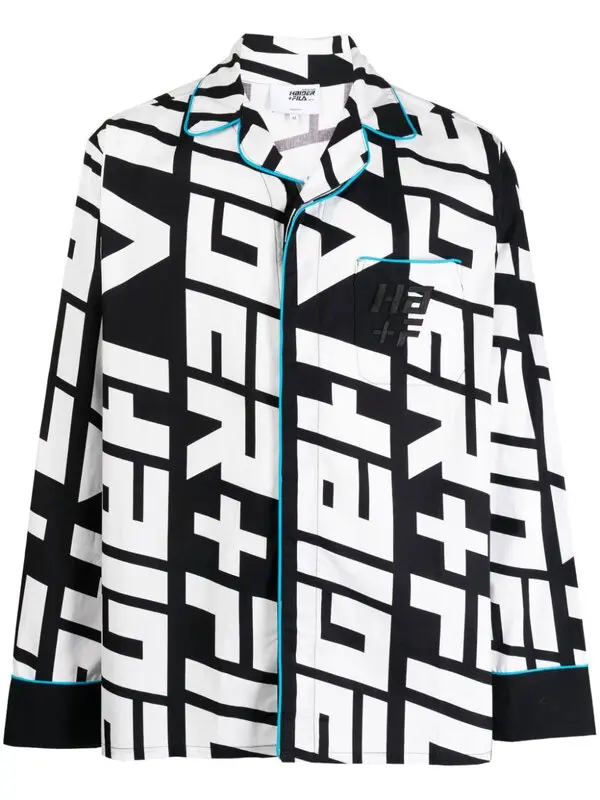 HAIDER ACKERMANN Monogram-print Cotton Shirt