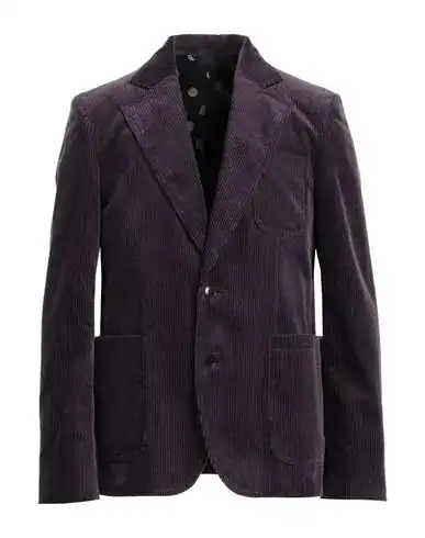 Acne Studios Suit Jacket Dark Cotton, Acetate, Viscose In Purple