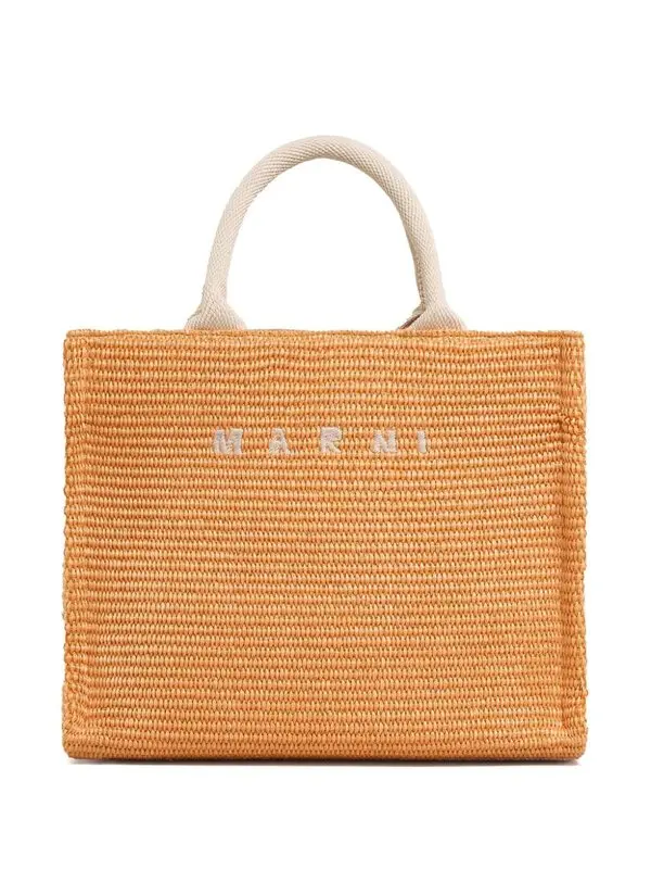 Marni Small Raffia Tote Bag