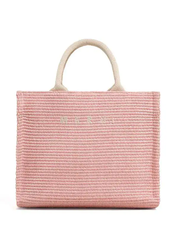 Marni Micro Tropicalia Summer Top Handle Bag - Pink