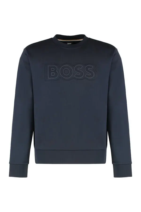 Hugo Boss Cotton Sweatshirt - Blue