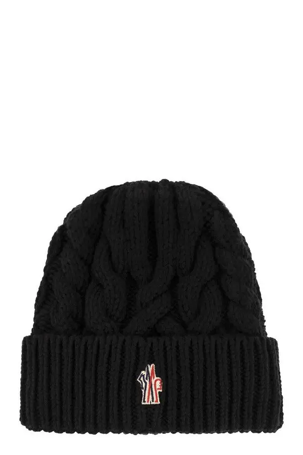 Moncler Wool Beanie - Black