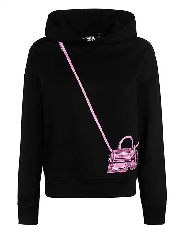 Solid Hoodie Karl Lagerfeld Black Hoodie Productos Para Bebe Karl