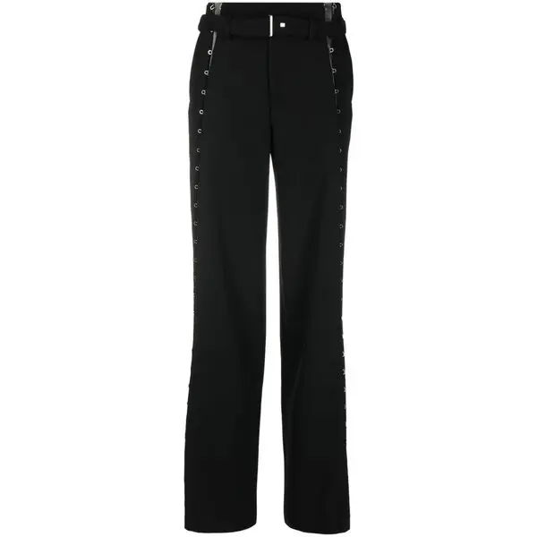 DION LEE Wide Leg Hook Detail Pants