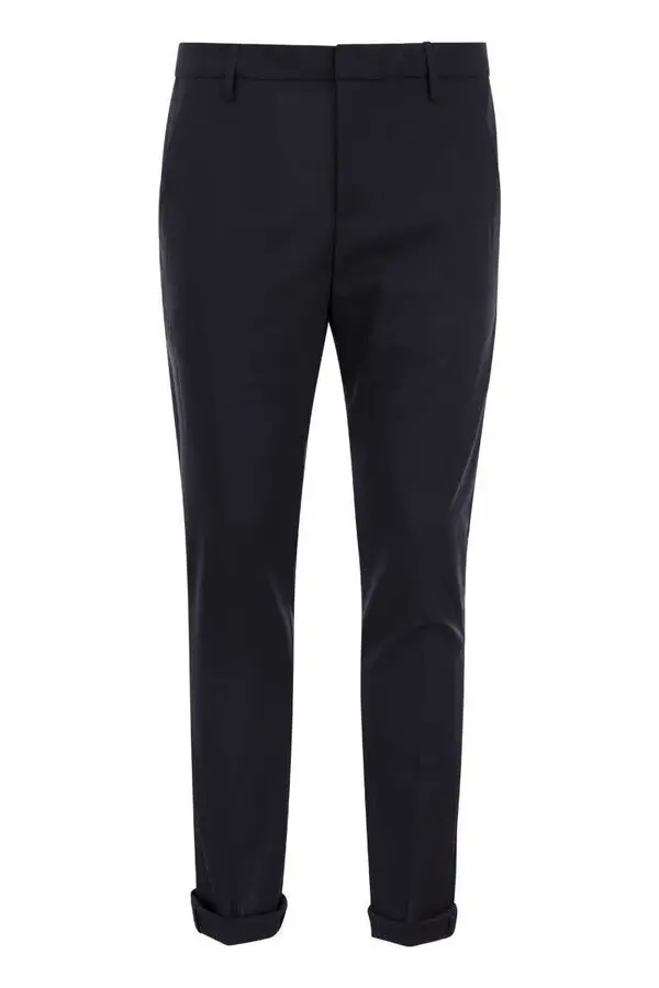 DONDUP Gaubert Wool-blend Trousers - Night Blue