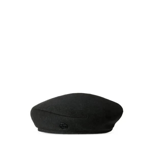 MAISON MICHEL Logo Plaque Cap - Black