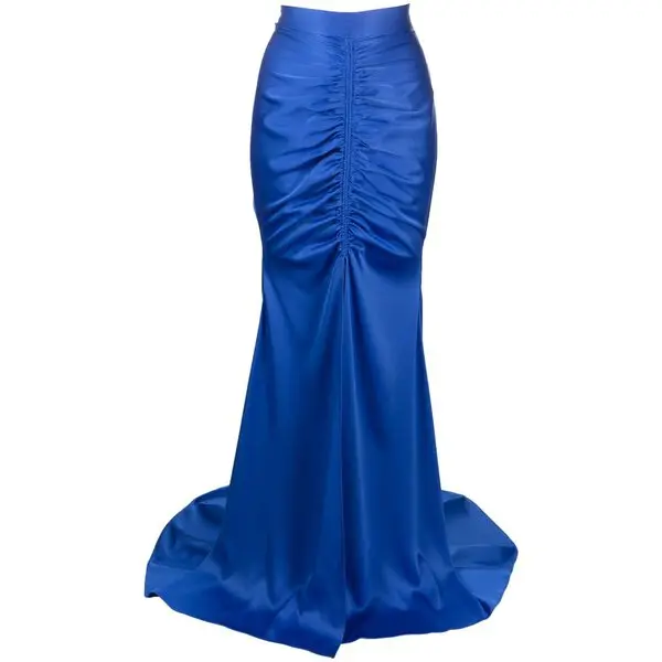 Alex Perry High-waist Satin Skirt