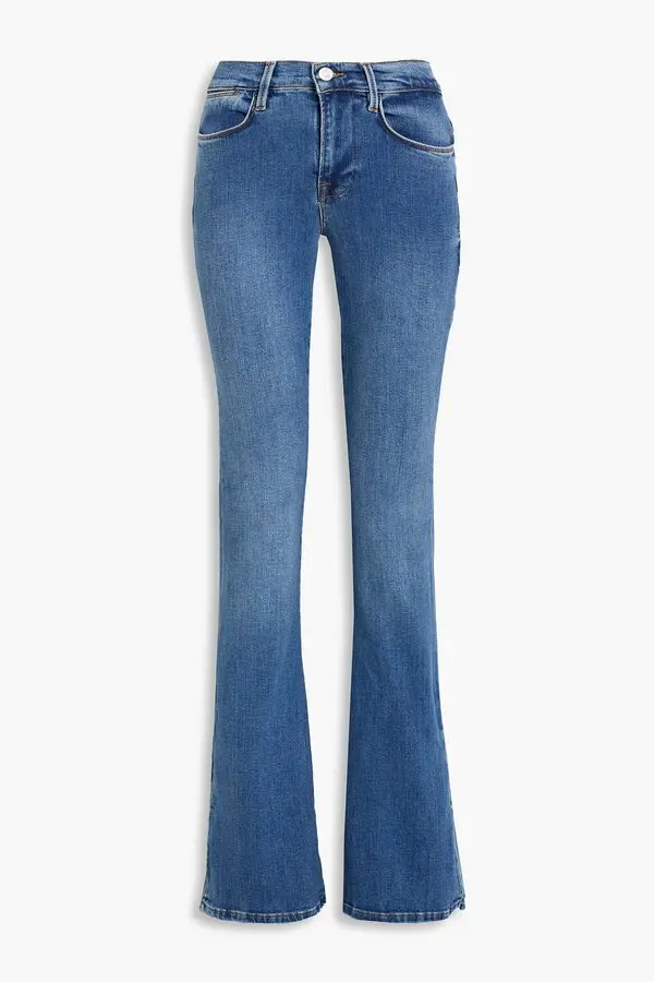 FRAME Le High Flare Jeans - Mid Denim
