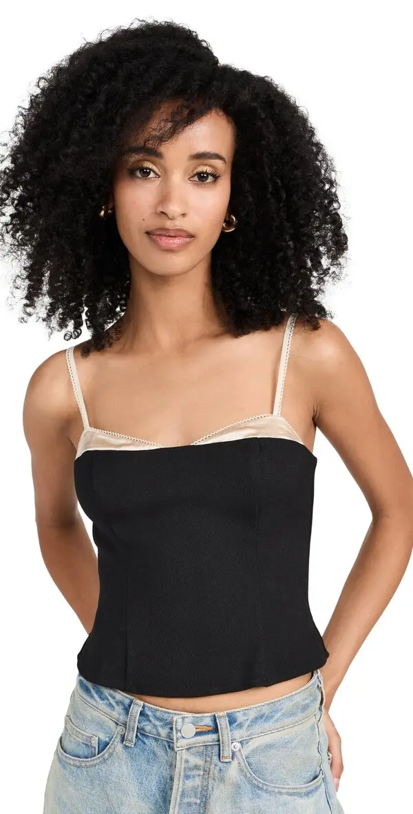 REFORMATION Melanie Top - Black