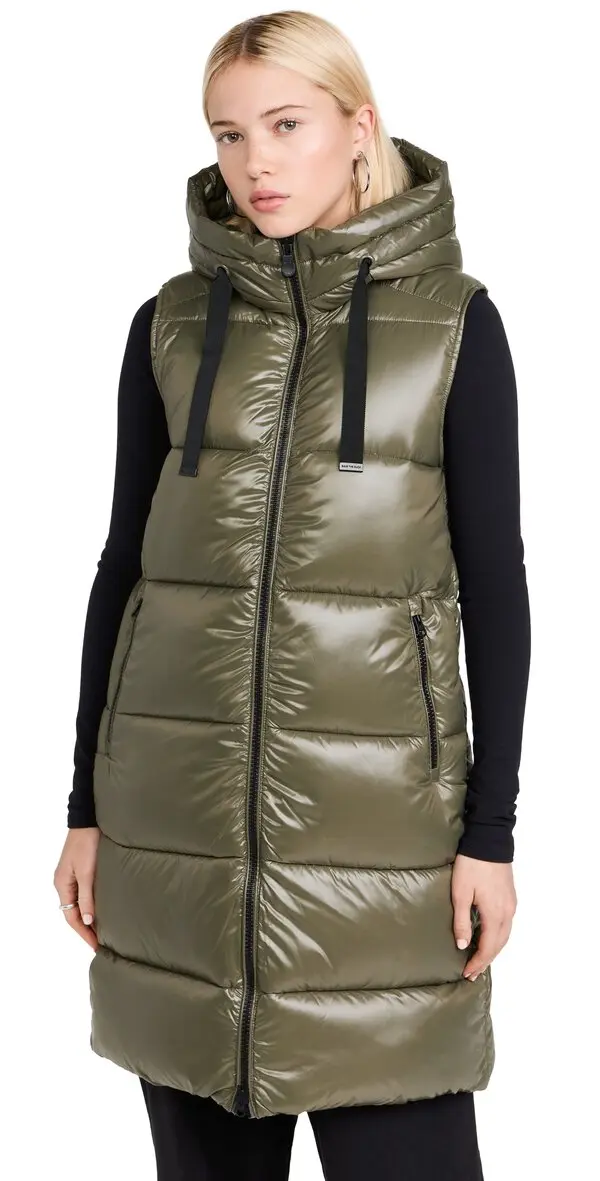 SAVE THE DUCK Iria Vest - Laurel Green
