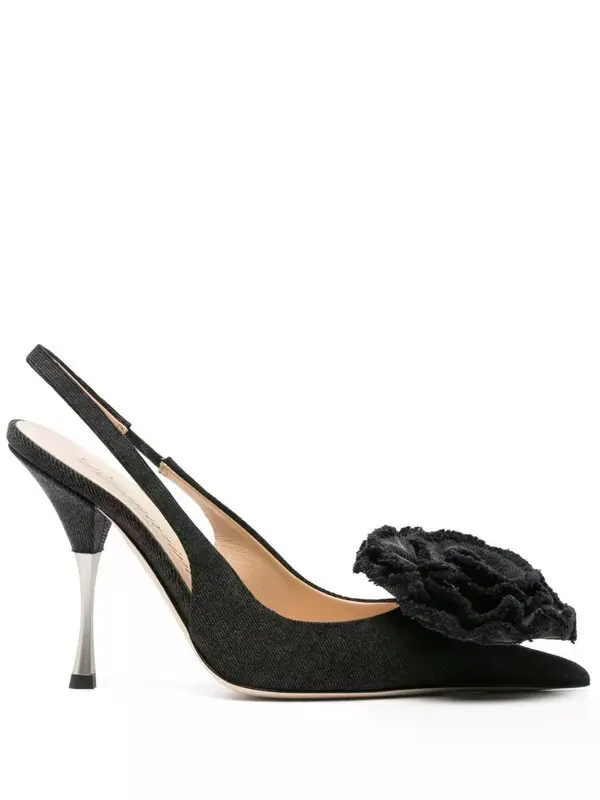 Blumarine 105mm Floral-appliqué Pumps