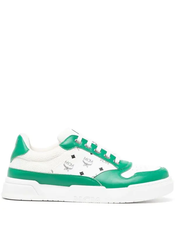 Mcm Skyward Monogram-print Low-top Sneakers