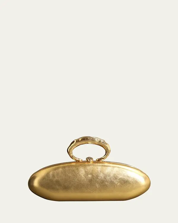 Alexis Bittar Molten Minaudiere - Gold
