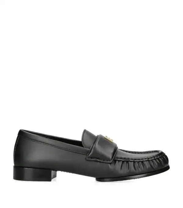 Givenchy Leather 4g Loafers - Black | Editorialist